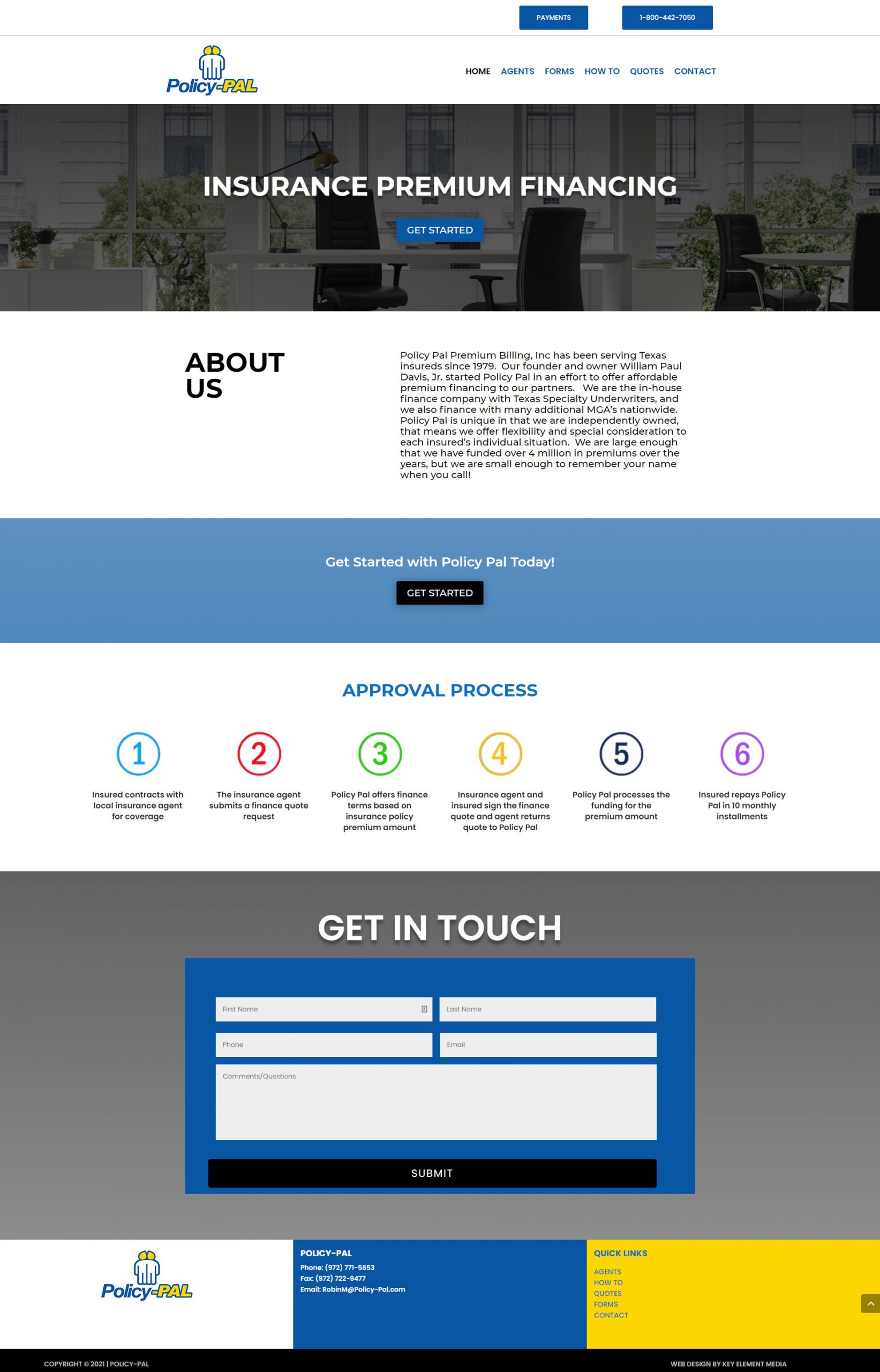 Web Design PolicyPal | Key Element Media